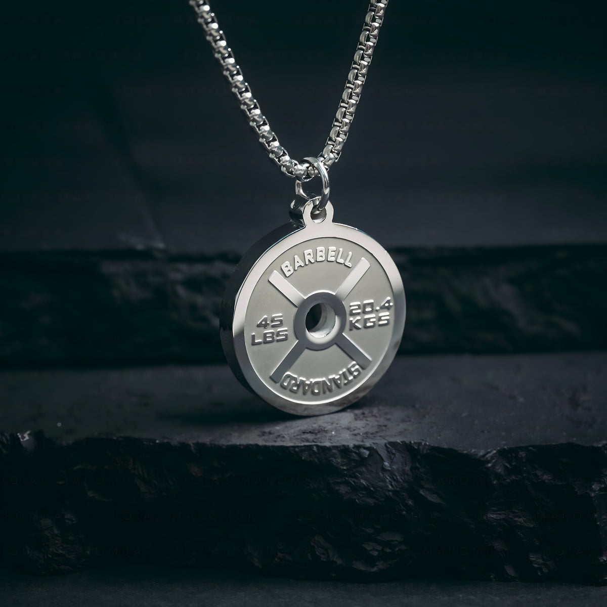 Dumbbell Necklace | Gold Plated | Aesthetic Dumbbell Pendant